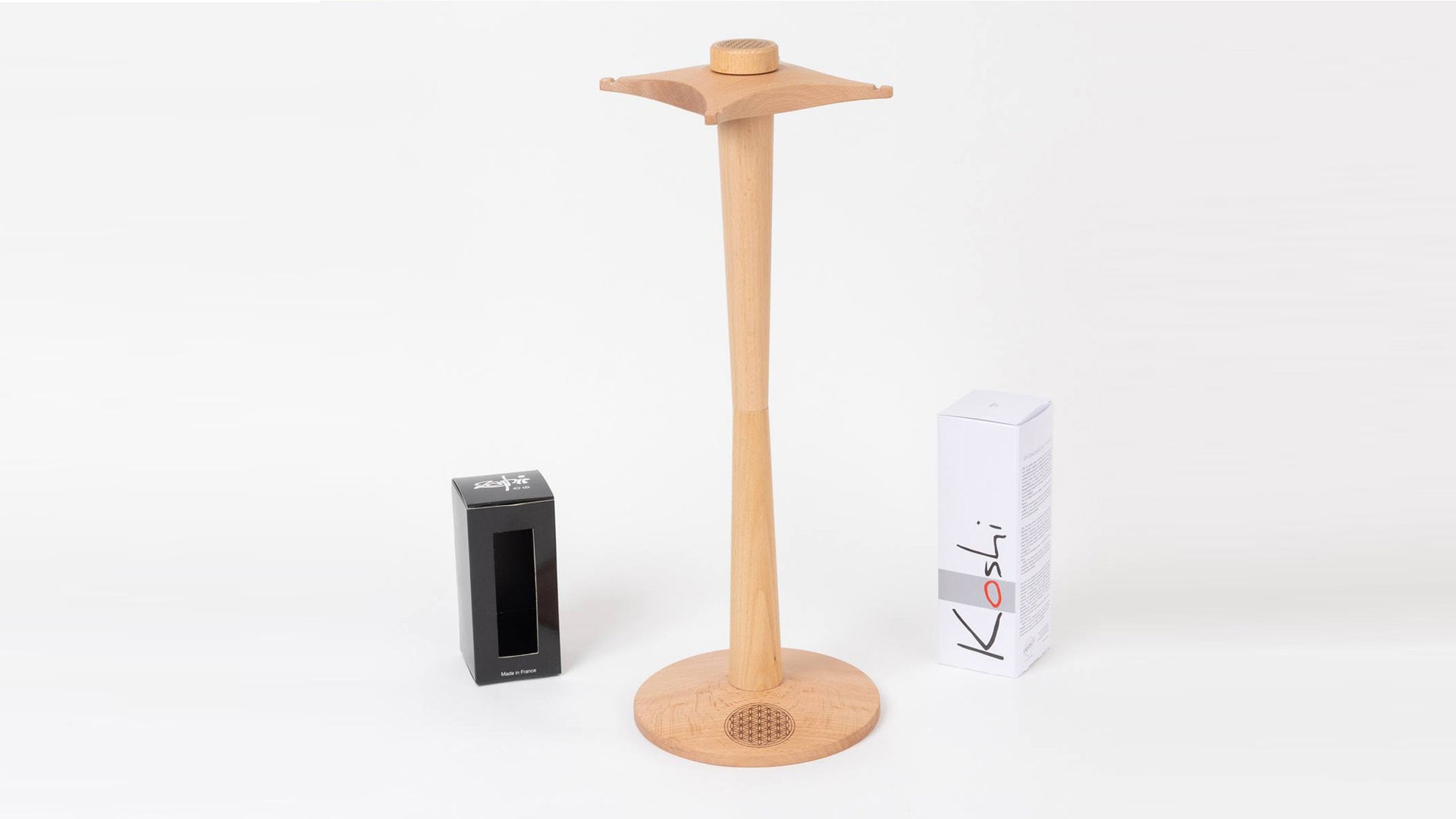 Koshi Wind Chime Stand Flower of Life - Beech Wood - Premium ...